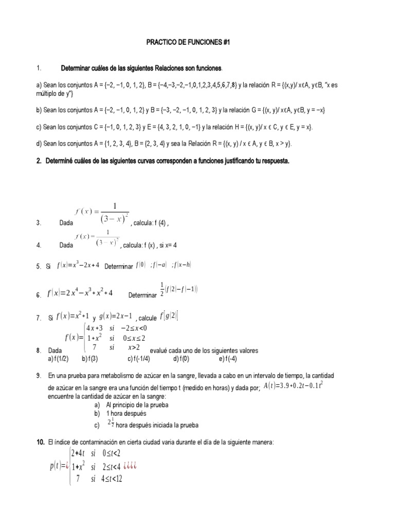 Practico Funcion 2022 | PDF | Matemáticas | Análisis matemático