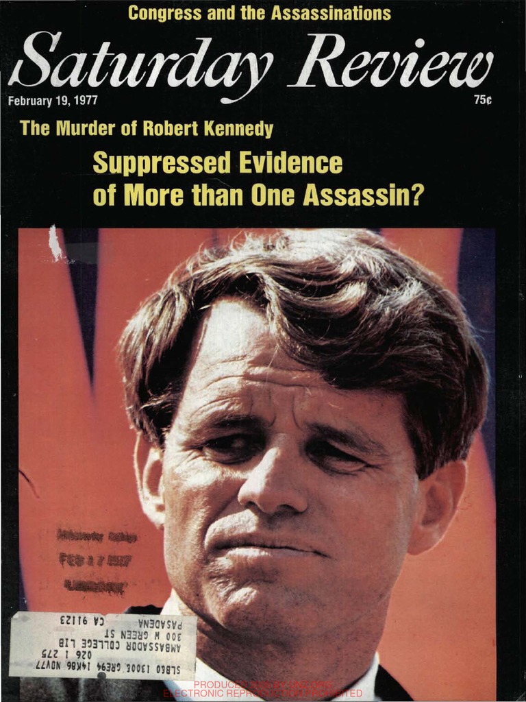 Lowenstein - The Murder of Robert Kennedy - Suppressed Evidence of More ...