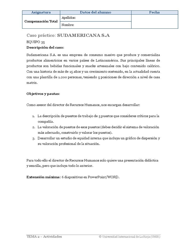 Caso 1. RVA | PDF