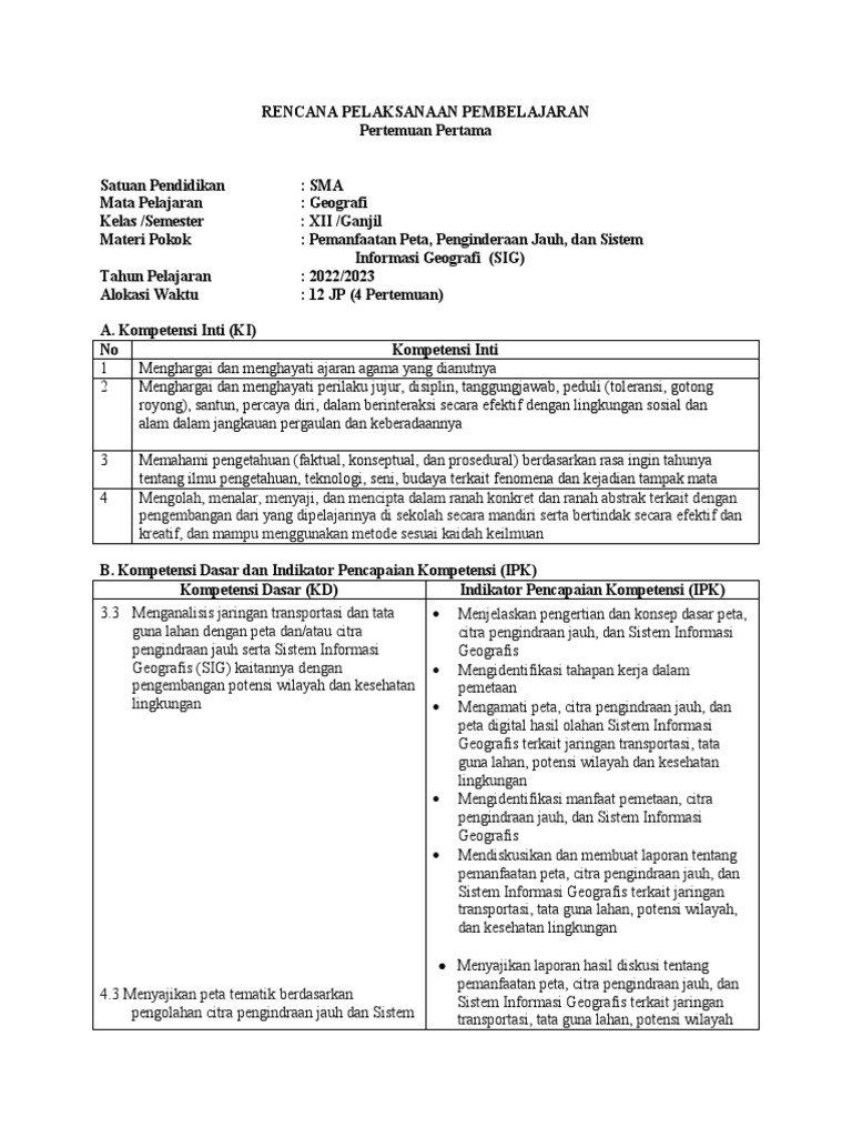 Bab 3 Pemanfaatan Peta, Penginderaan Jauh Dan SIG Ke 1 | PDF | Komputer