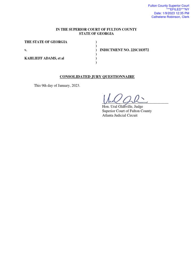 Consolidated Jury Questionnaire | PDF | Popular Culture & Media Studies ...