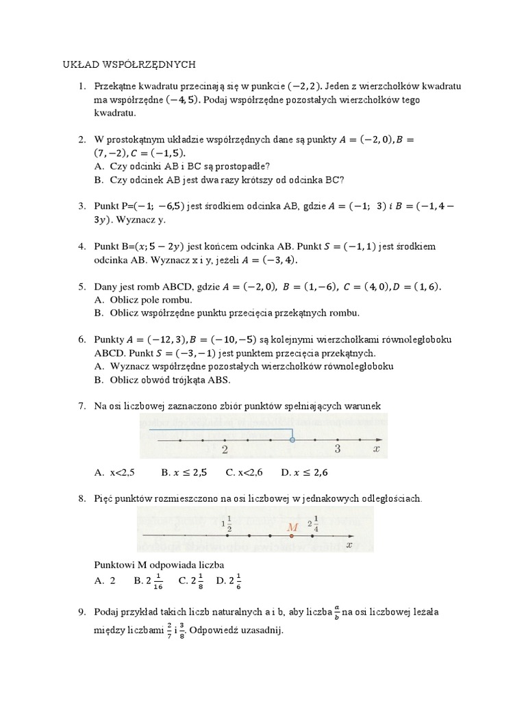 Uklad Wspolrzednych | PDF
