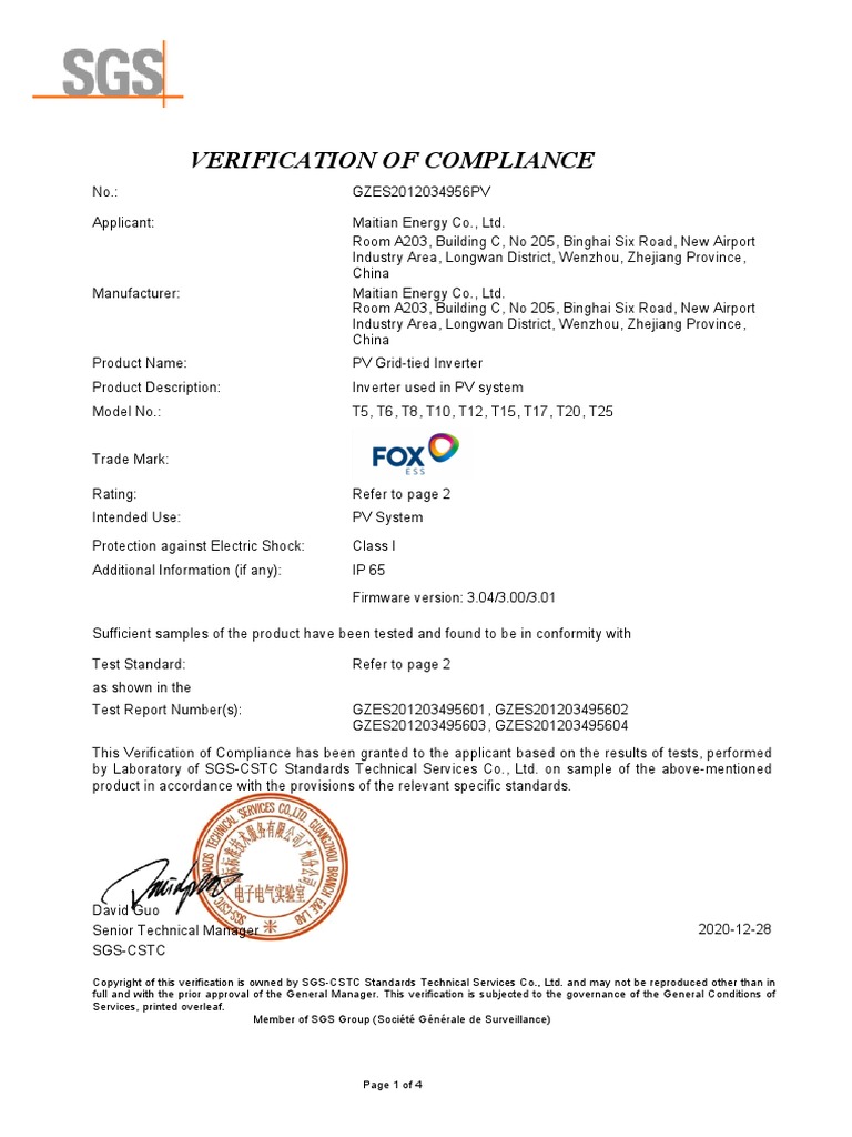 T-Series IEC-61683 61727 62116 60068 U20-0601-1 | PDF ...