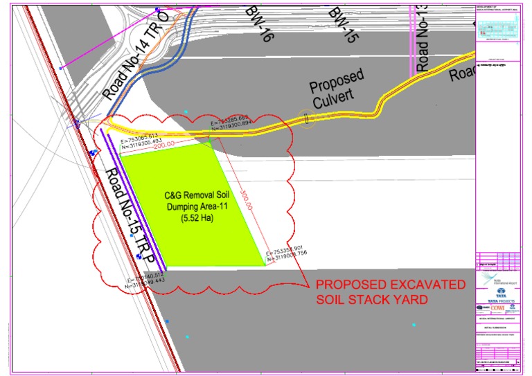 02 - Proposed Excavated Soil Stack Yard | PDF