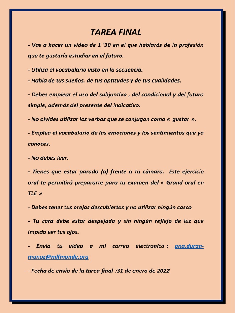 Tarea Final Profesiones | PDF