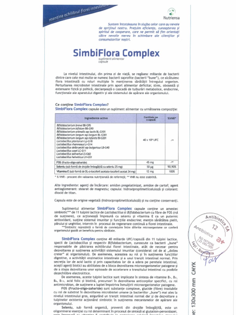 Prospect SimbiFlora Complex | PDF