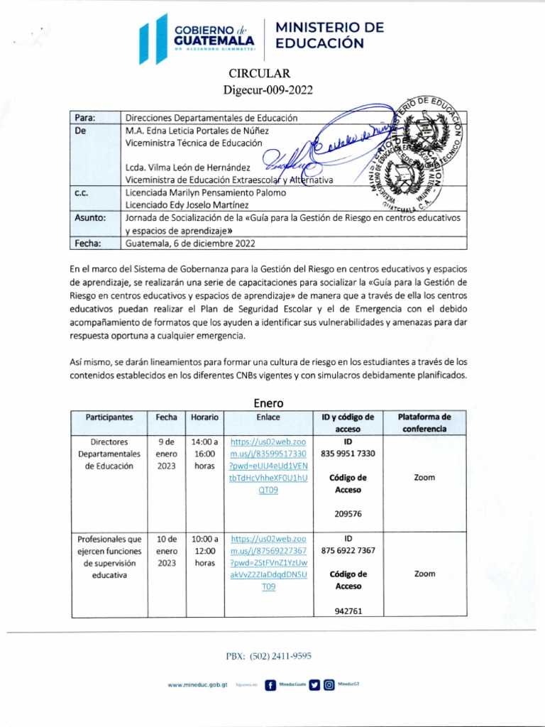 Circular Digecur-009-2022 | PDF