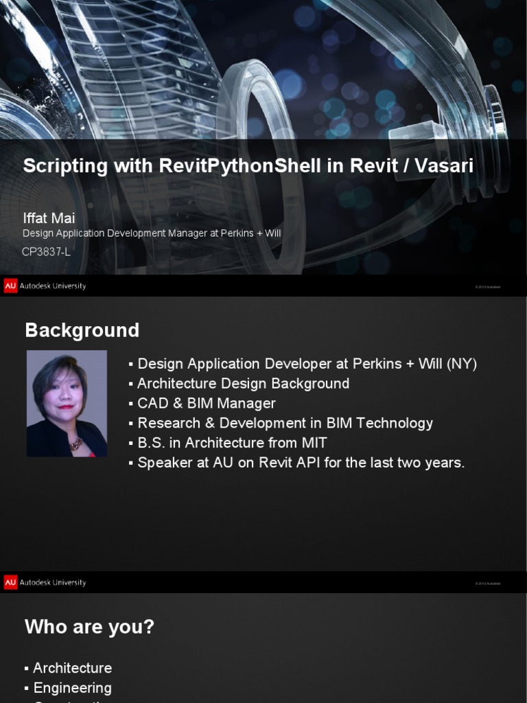 cp3837-l Scripting Revitpythonshell Presentation | PDF | Autodesk Revit | Control Flow