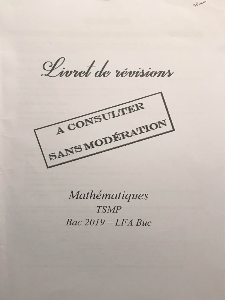 Livret de Révisions Maths | PDF