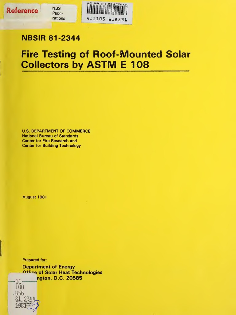 ASTM E 108 Ingles | PDF | Roof | Fires