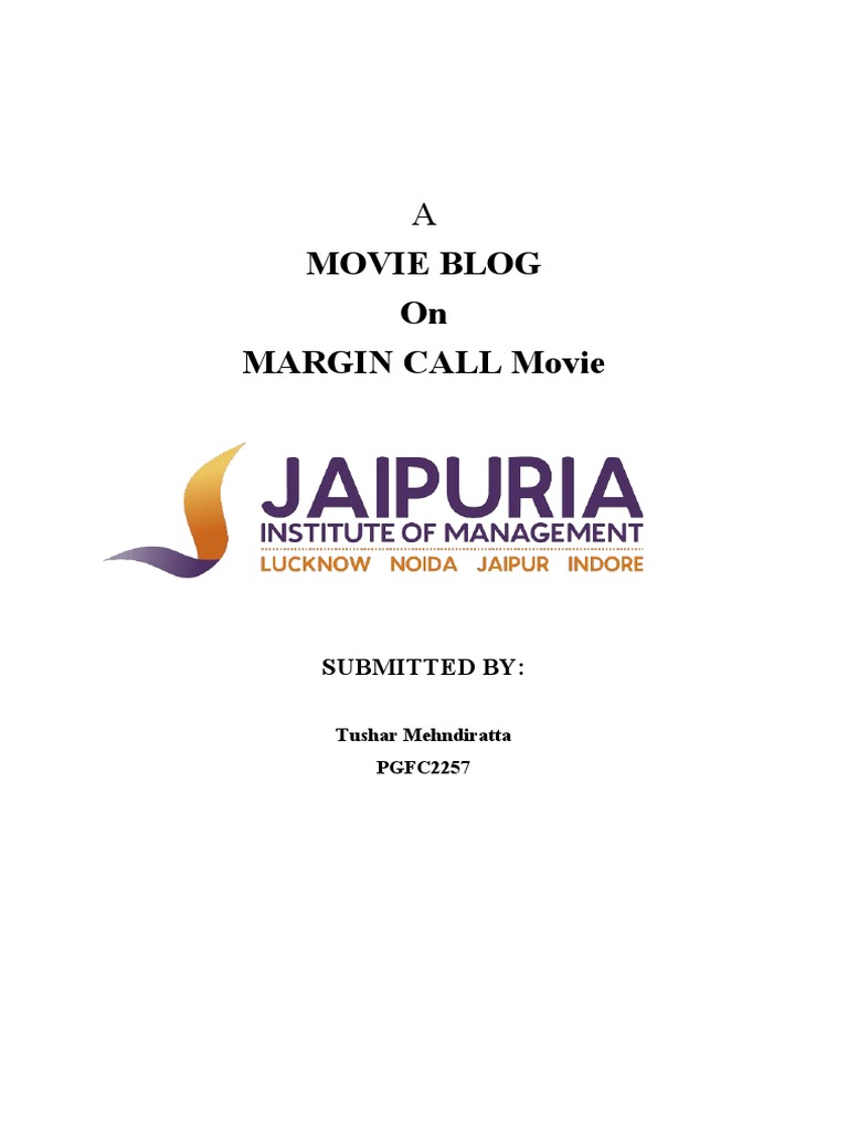 Margin Call Blog | PDF