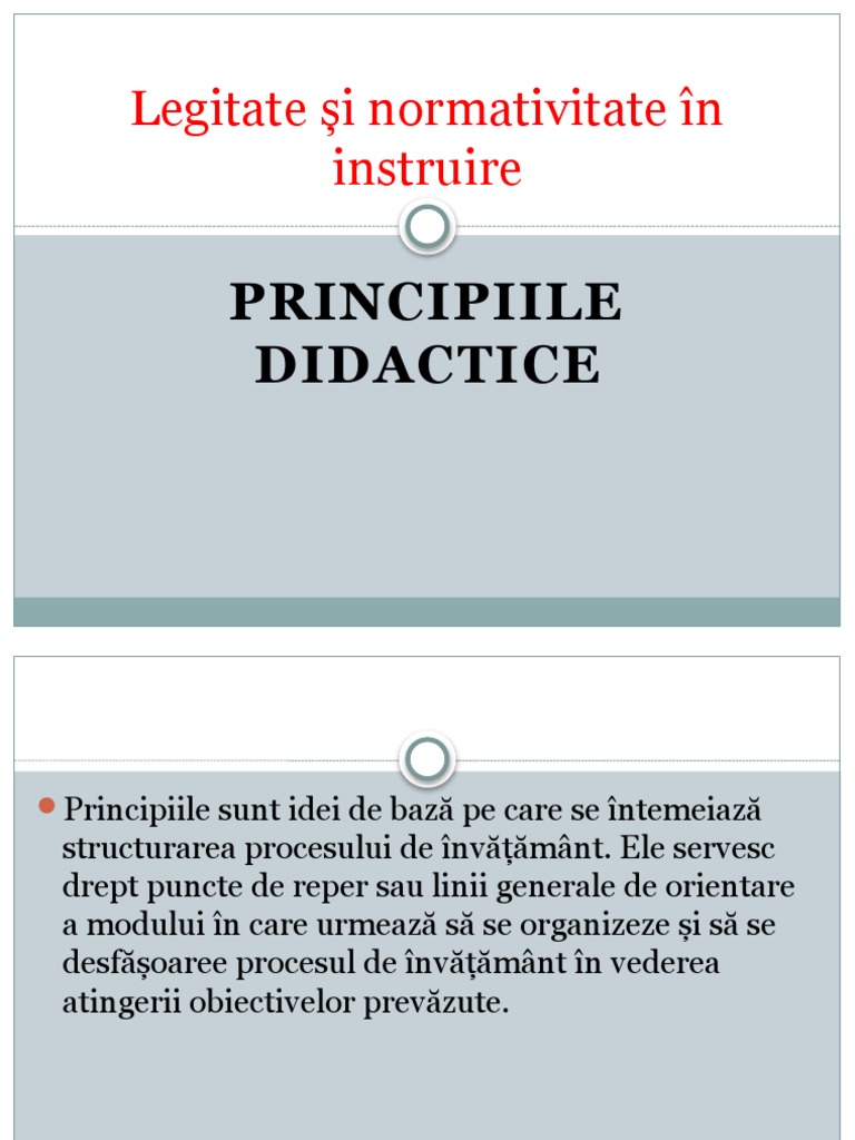 Principii | PDF