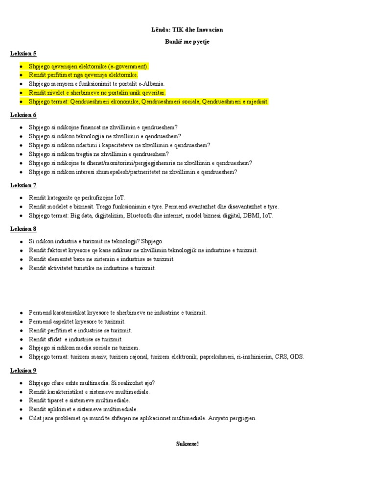 Tik Dhe Inovacion Leksion 9 | PDF