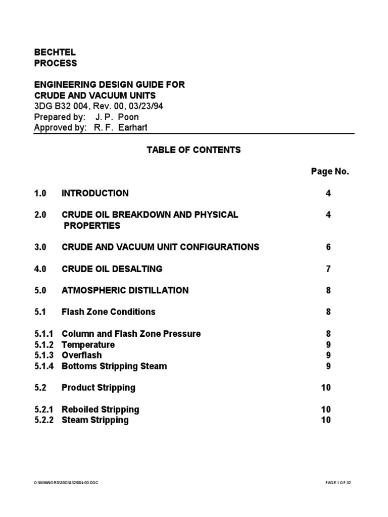 3DG-B32-00004 Crude & Vacuum Units | PDF | Distillation | Petroleum