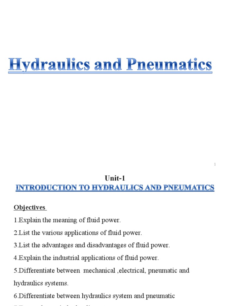 An In-Depth Look at Fluid Power Systems: Applications, Components ...