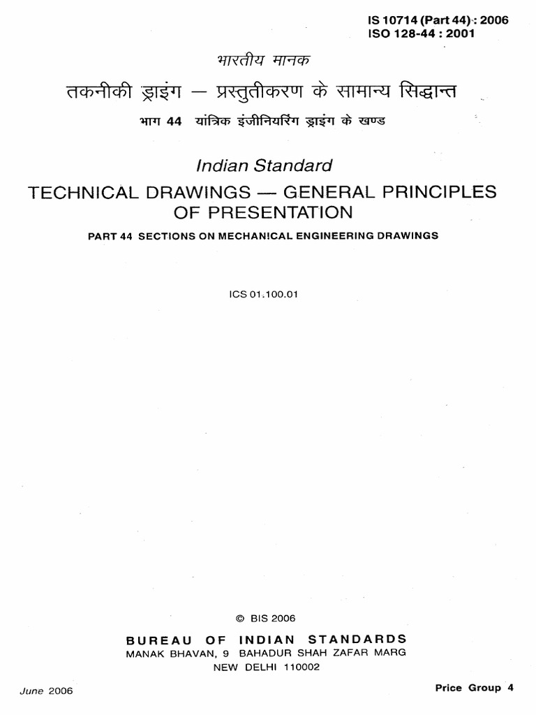 Is Iso 128-44-2001 | PDF | International Organization For Standardization | Technical Drawing
