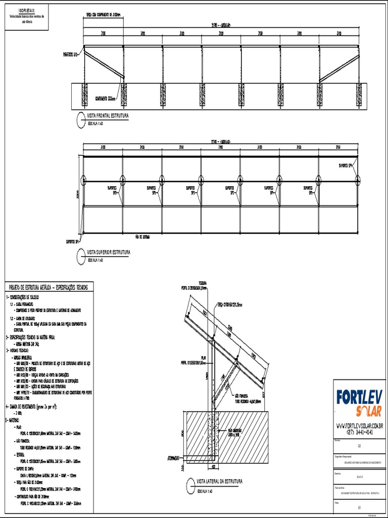 Datasheet Estrutura Solo Fixa | PDF