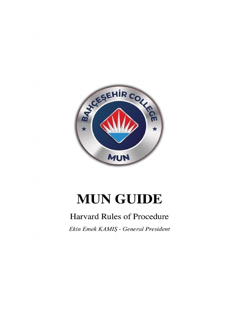 Mun Guide-Harvard Mun Procedure Bkmun-Bkjmun'22 | PDF