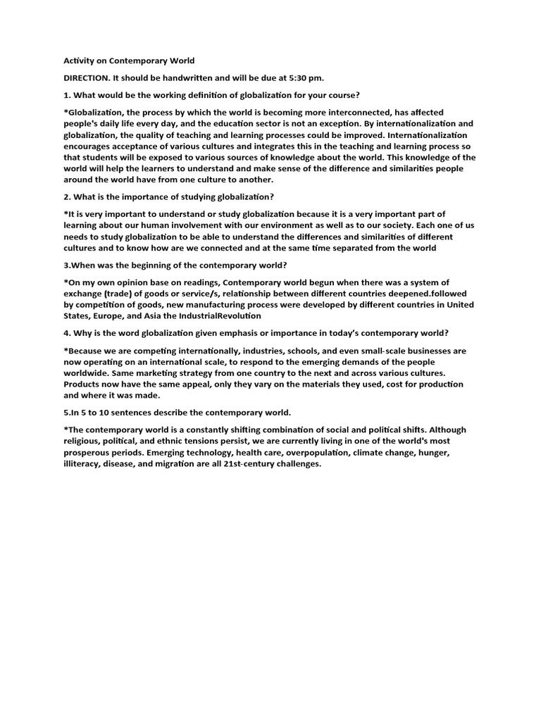 Understanding Globalization Today | PDF | Globalization | Learning