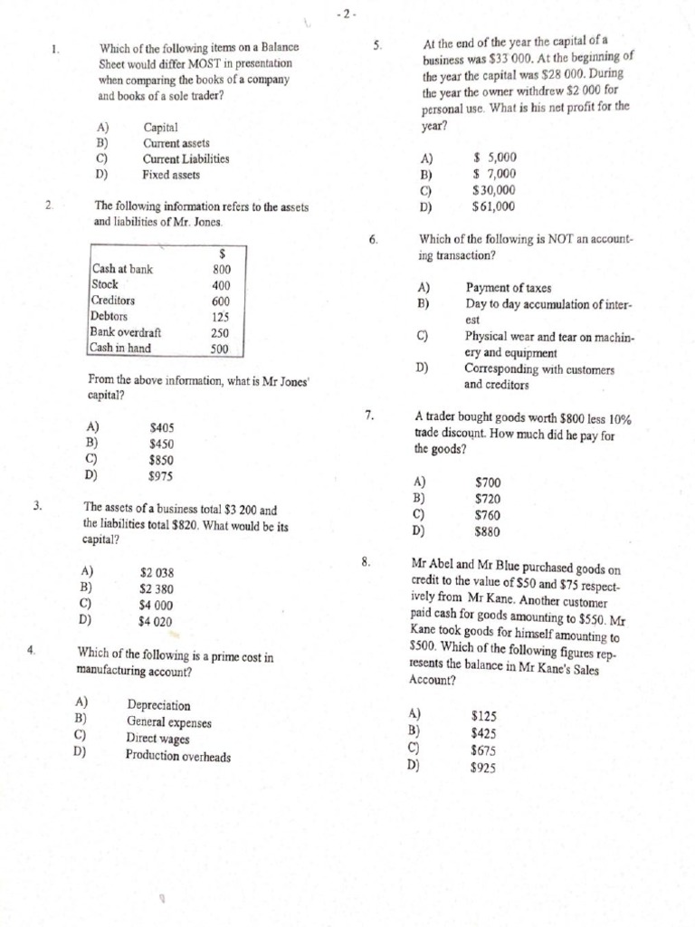 POA Exam Form 5 | PDF