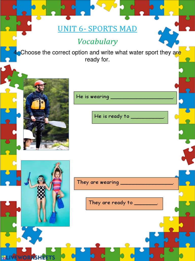 Unit 6-Sports Mad: Vocabulary | PDF