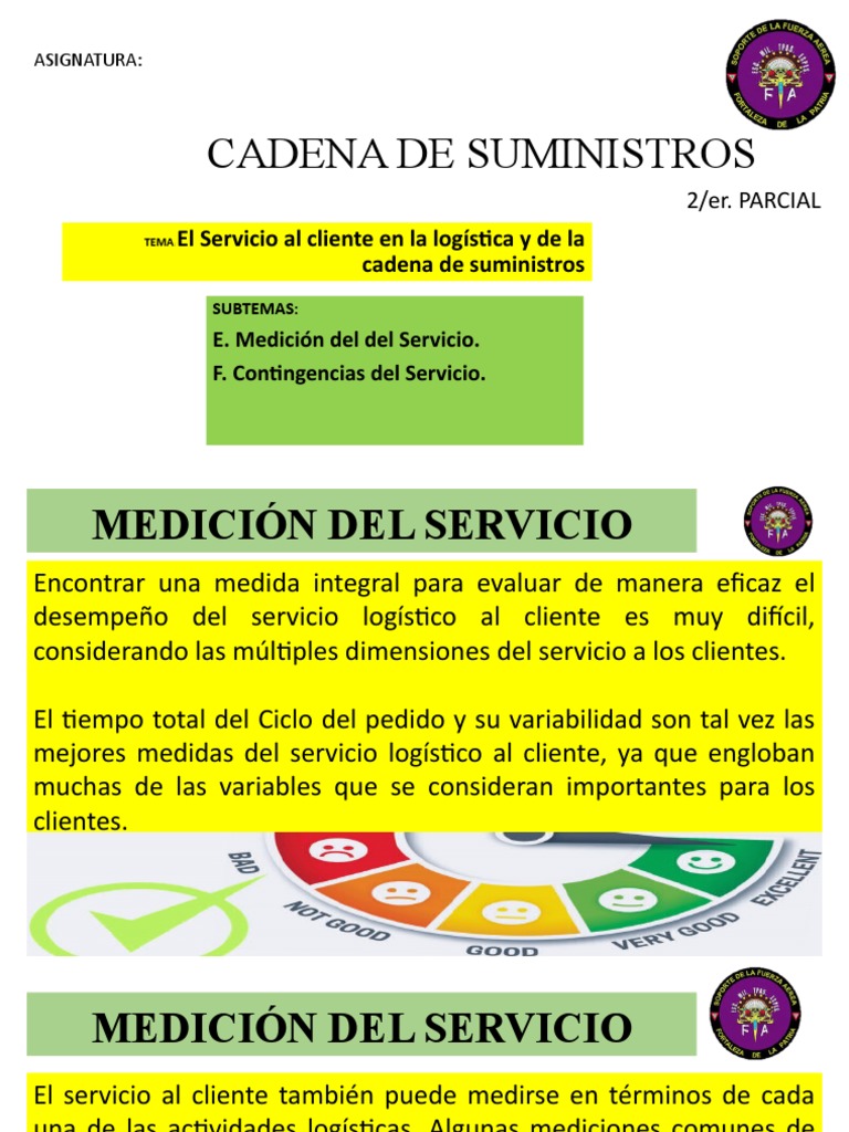 Cadena de Suministros 2er Parcial El Producto de La Log. y Cadena de ...