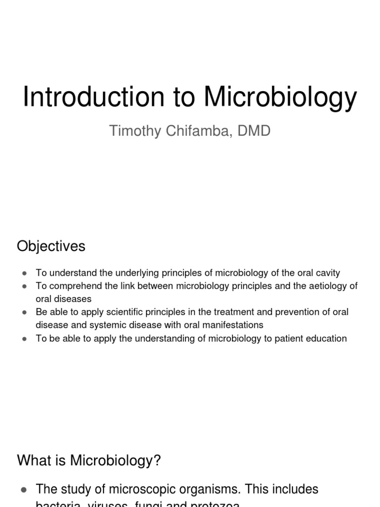 Introduction To Microbiology Pdf Cell Biology Microorganism