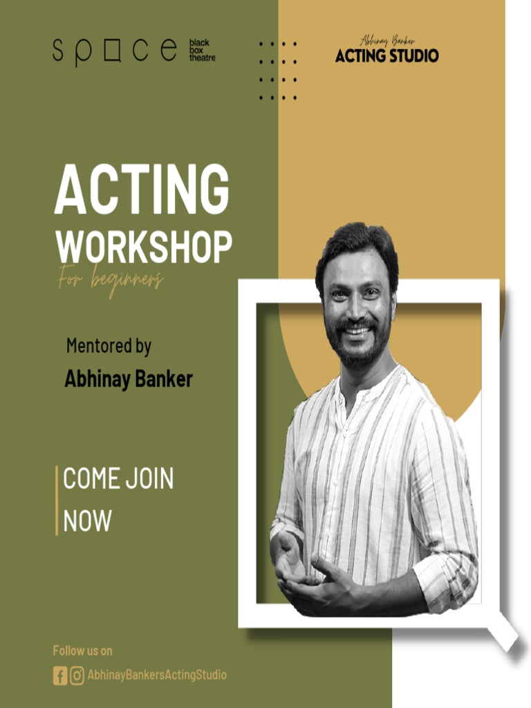 Acting Workshop - JAN'23 WORKSHOP | PDF | Acting | Actor