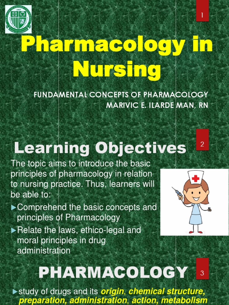 Fundamental Concepts of Pharmacology 1 | PDF | Pharmacology | Medical ...