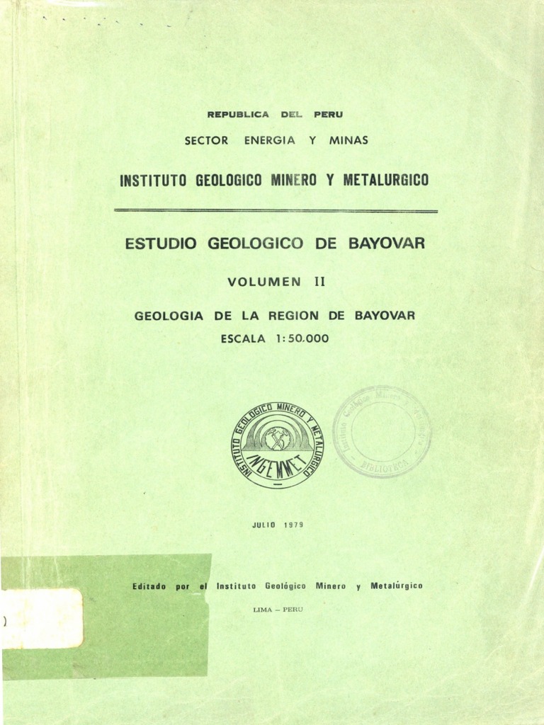 INGEMMET-Estudio Geologico Bayovar-Vol.2 | PDF | Zona litoral | Costa