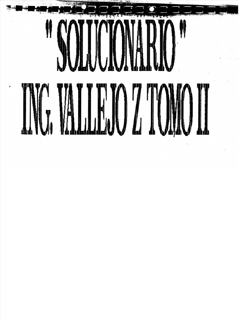 Vallejo Zambrano Tomo II Solucionario | PDF