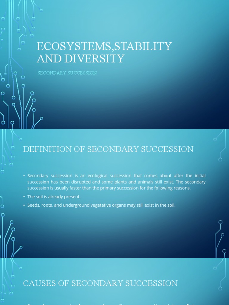Ecosystems, Stability and Diversity | PDF