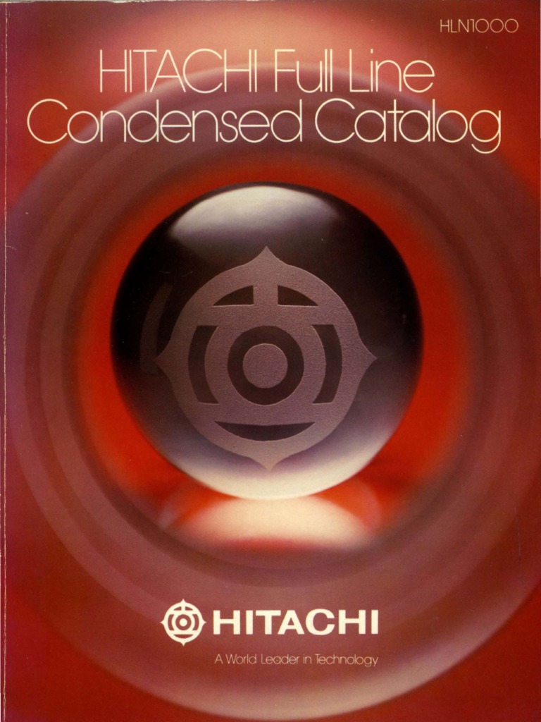 1982 Hitachi Full Line Condensed Catalog | PDF | Random Access Memory ...