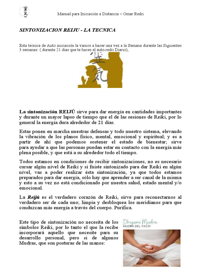 Sintonización Reijú en Reiki | PDF | Reiki