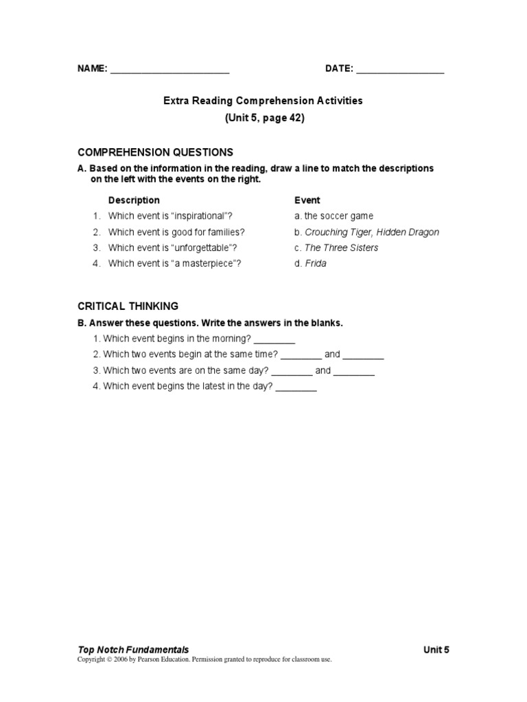 Unit 05 Entertainment | PDF