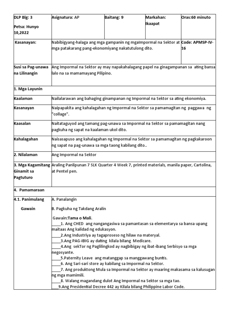 DLP - AP9 Week7 Impormal | PDF