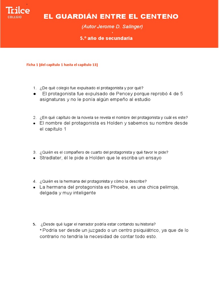 5to Sec Ficha 2 | PDF