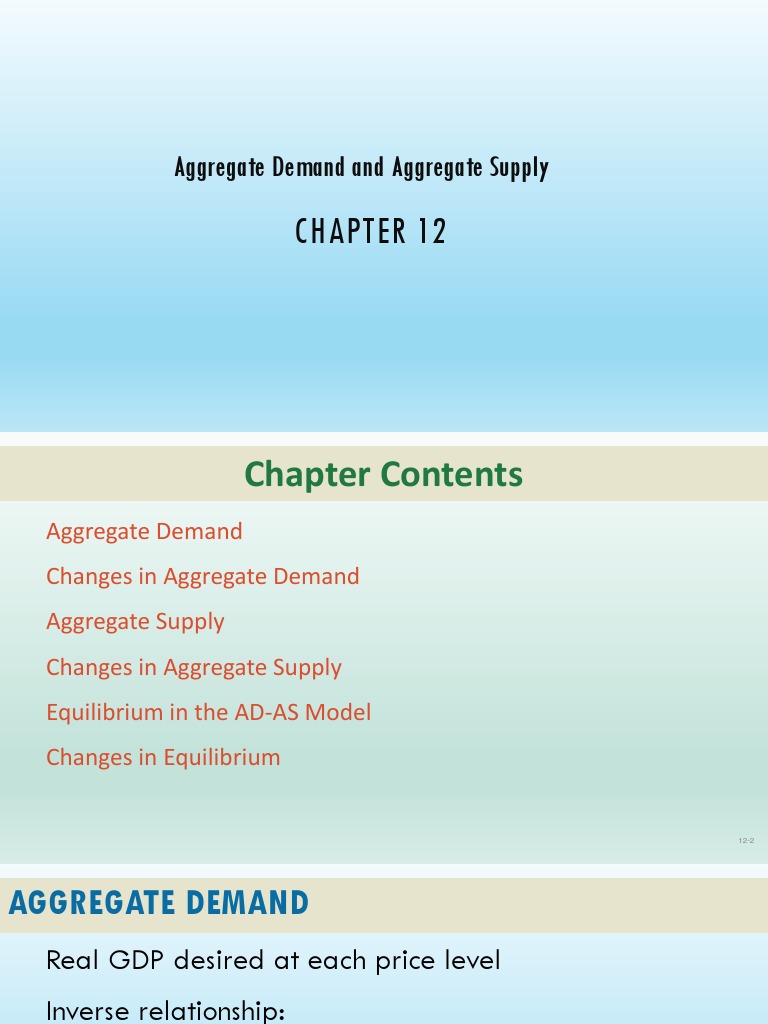 Chapter 8 - Aggregate Demand and Aggregate Supply Model | PDF ...