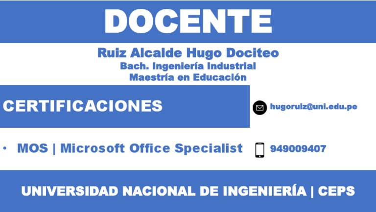 0.1 - Presentación - Docente HR-CEPS | PDF