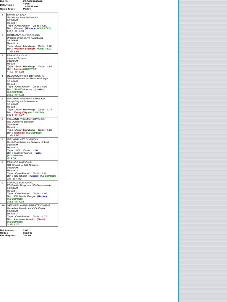 Parlay Transactions 2 | PDF