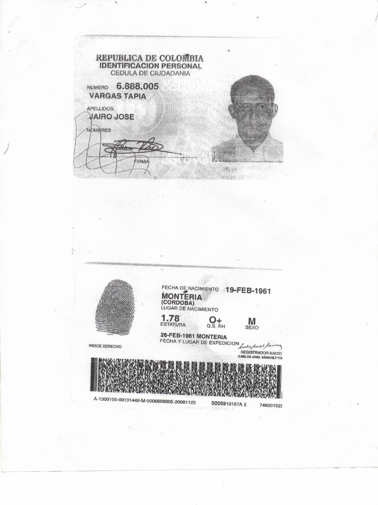Copia Cedula | PDF
