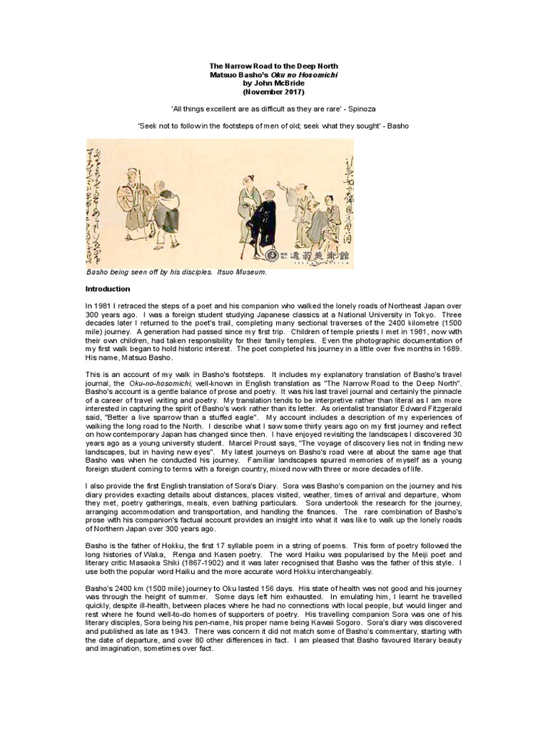 PDF The Narrow Road To The Deep North | PDF | Haiku