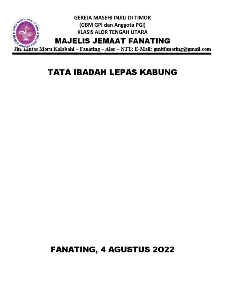 Ibadah Lepas Kabung | PDF