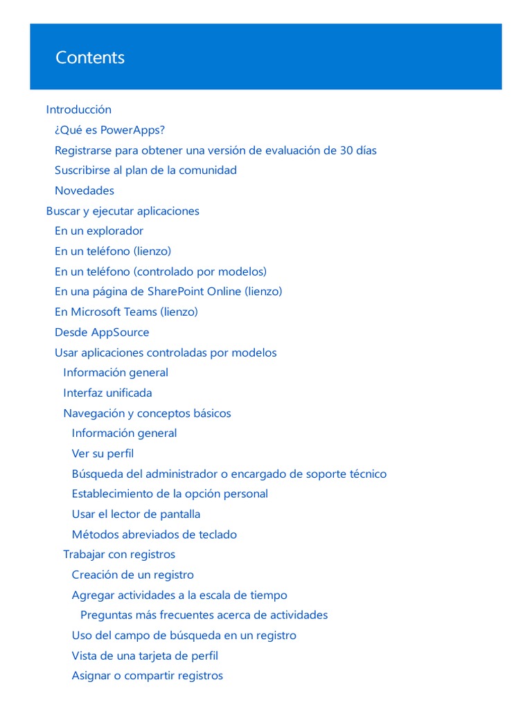 Manual PowerApps | PDF | Software de la aplicacion | Red mundial