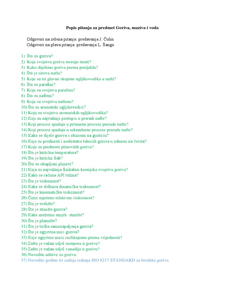 GMV-2022-ispitna Pitanja | PDF