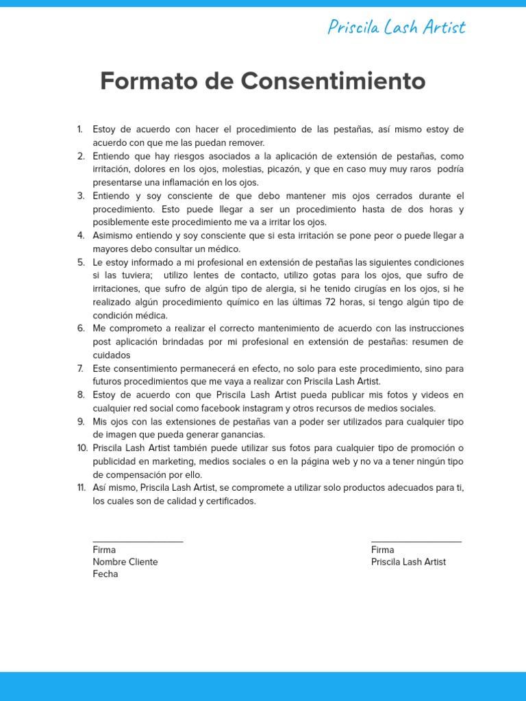 Formato de Consentimiento | PDF