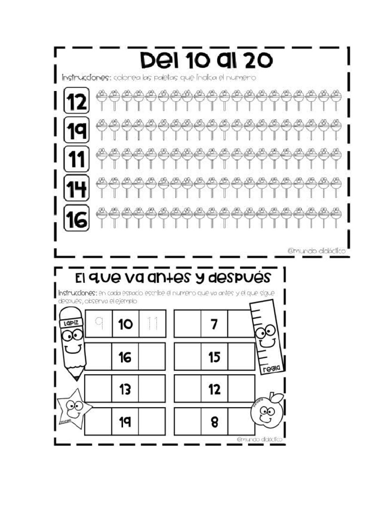 Actividades del 1 al 50 | PDF