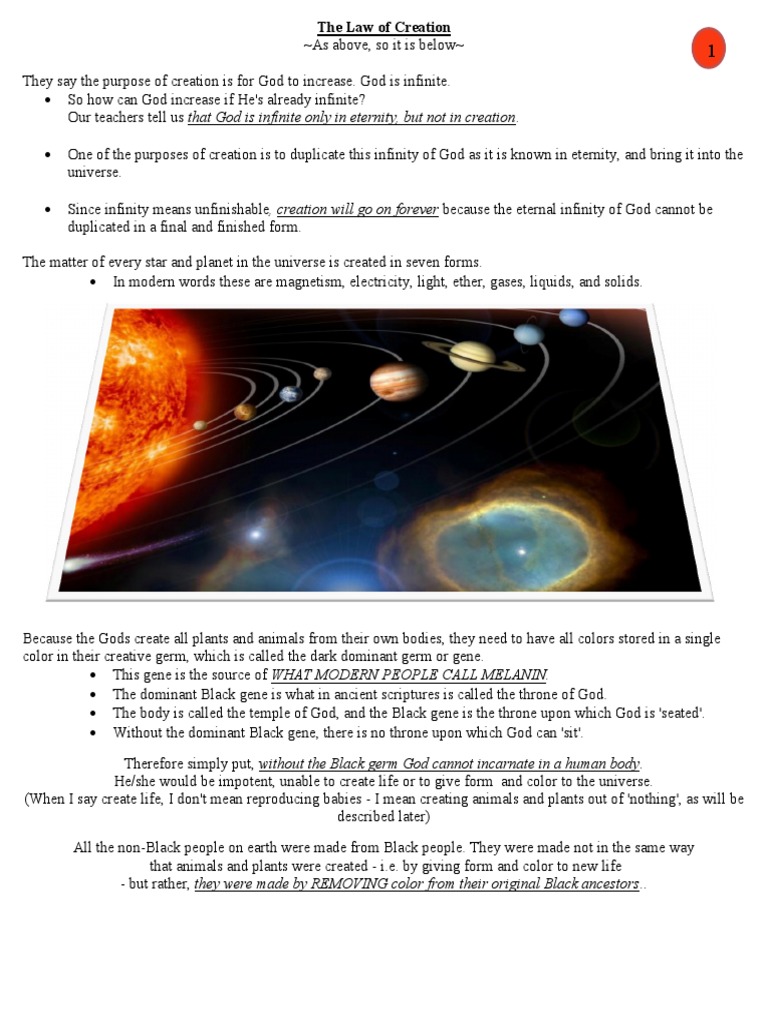 Seven African Powers of Creation Orishas The Law of Creation Lulu ...