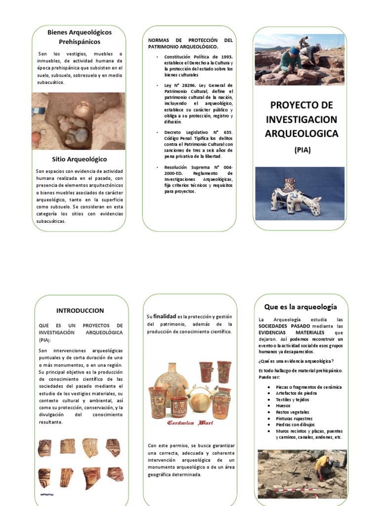Triptico Descargar Gratis Pdf Arqueología Patrimonio Cultural