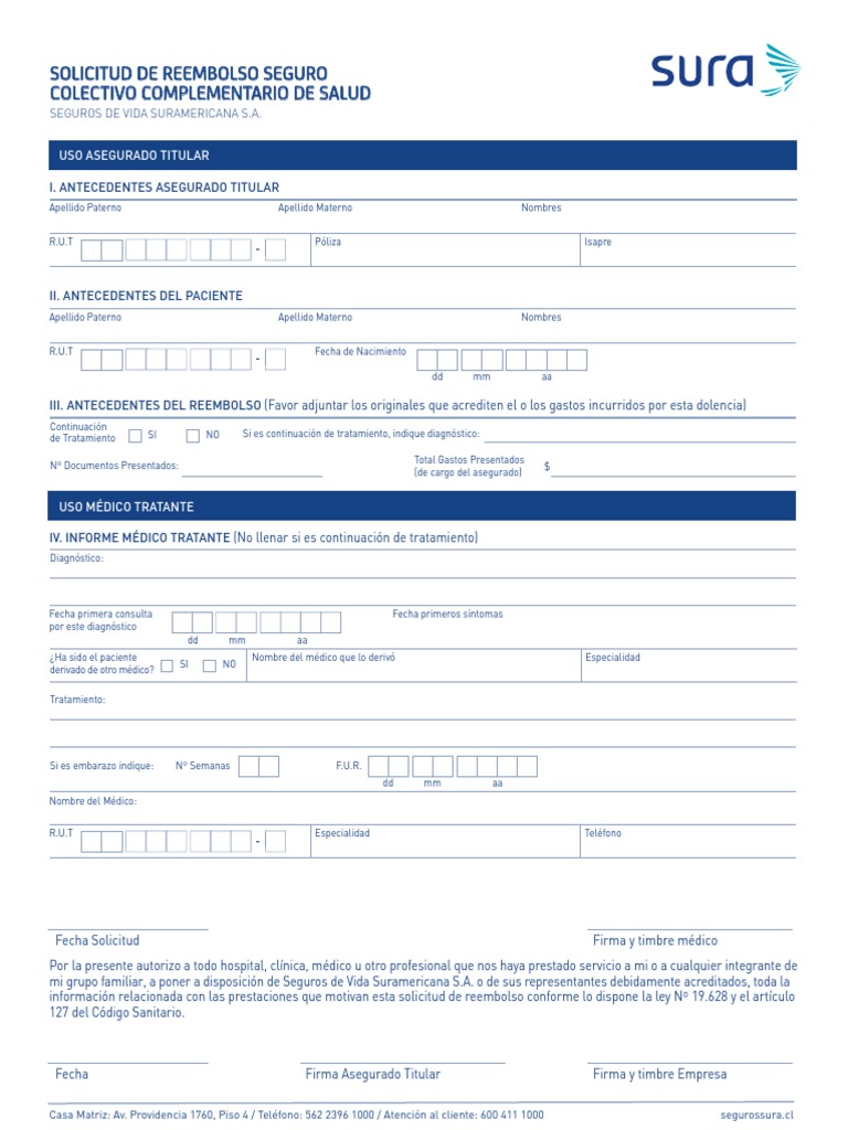 Seguro SURA REEMBOLSABLE | PDF | Diagnostico medico | Medicina
